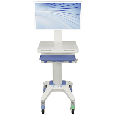 workFLO™ Single Monitor Workstation on Wheels