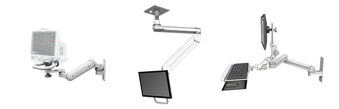 AccessMount 180 ICW Heavy Duty Arm with Laptop Tray | TouchPoint Medical